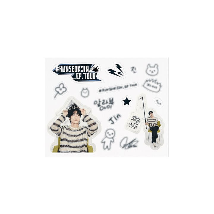 BTS JIN - RUNSEOKJIN OFFICIAL MERCH STICKER – Saekdongbyeol