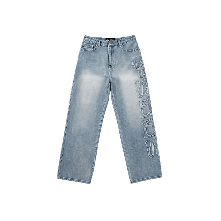 TXT YEONJUN - GGUM X DEINET OFFICIAL MERCH DENIM PANTS – Saekdongbyeol